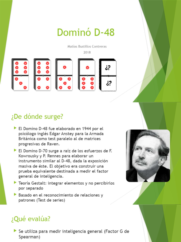 Test de Inteligencia Domino D-48: Evaluación y Aplicación | PDF ...