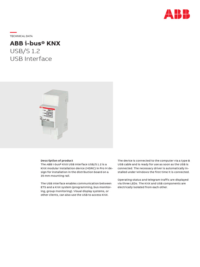 2CDG110243R0011 | PDF | Usb | Computing