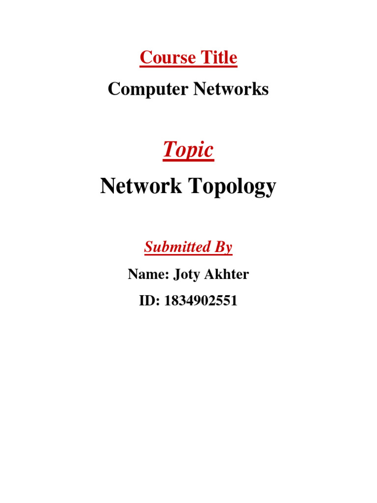 Understanding Network Topologies | PDF | Network Topology | Computer ...