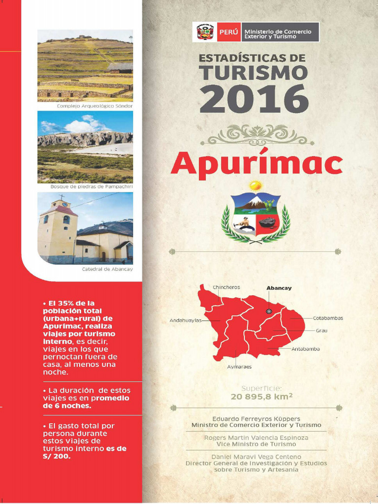 12 Triptico APURIMAC Mincetur OK Dic 17 | PDF