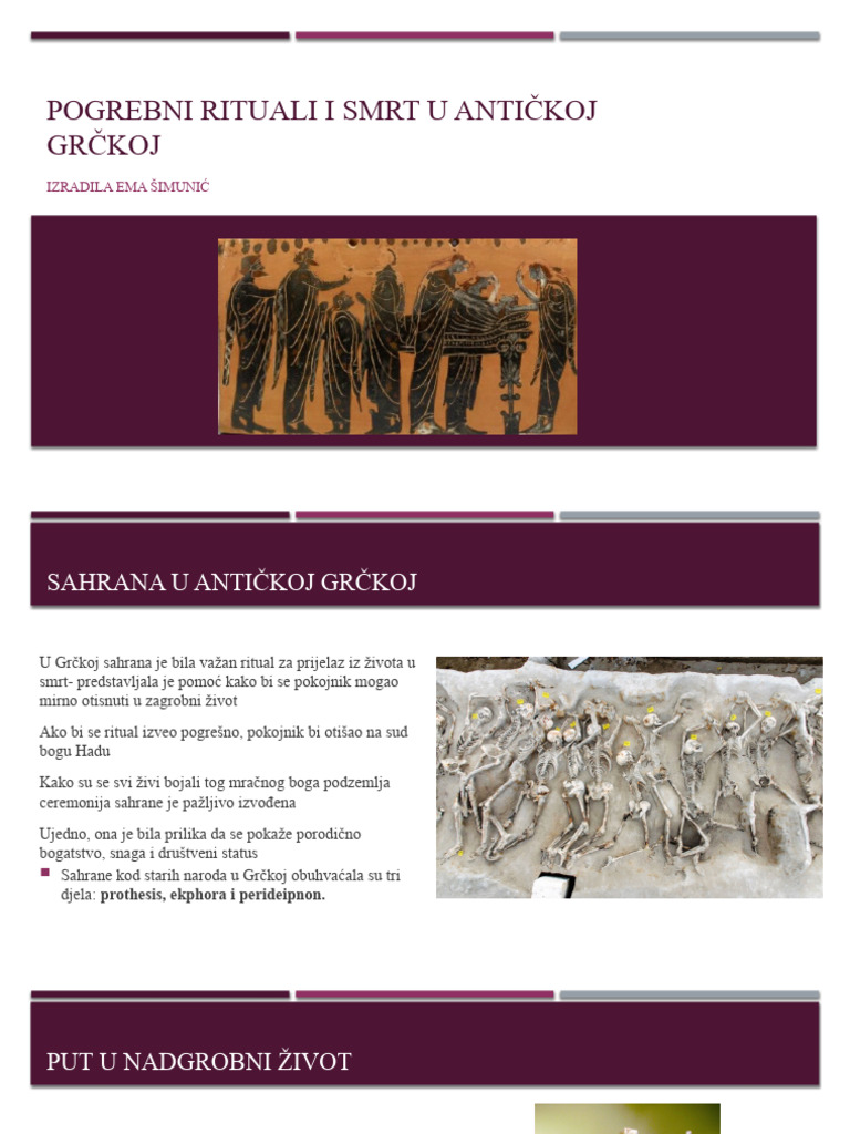Pogrebni Rituali U Antickoj Grckoj | PDF