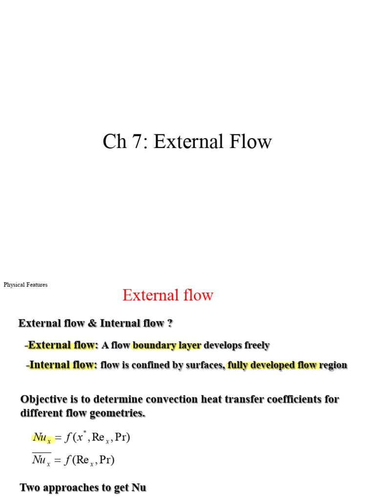 External Flow and Heat Transfer Analysis | PDF | Boundary Layer | Fluid ...