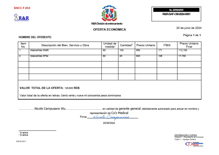 SNCC F033 of Economica 1 | PDF | Oferta (economía) | Economias