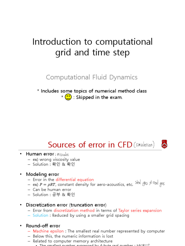 05-computational grid and time step | PDF | Mathematical Objects | Mathematics Of Computing
