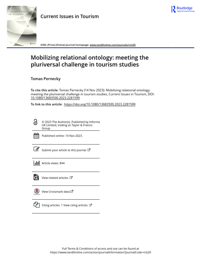 Mobilizing Relational Ontology Meeting The Pluriversal Challenge in ...