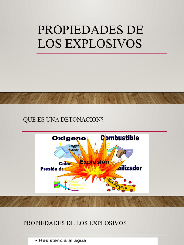 PROPIEDADES DE LOS EXPLOSIVOS | PDF | Materiales | Química