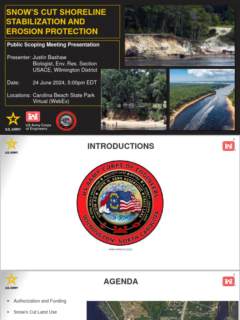 FINAL Snow's Cut Public Scoping Presentation - 24jun2024 | PDF ...