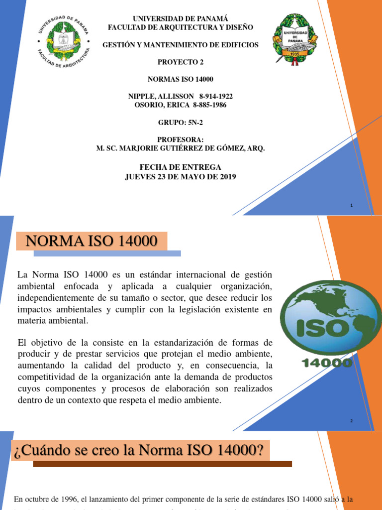 NORMAS ISO 14000-PRESENTACION (1) | Descargar gratis PDF | Business | Economias