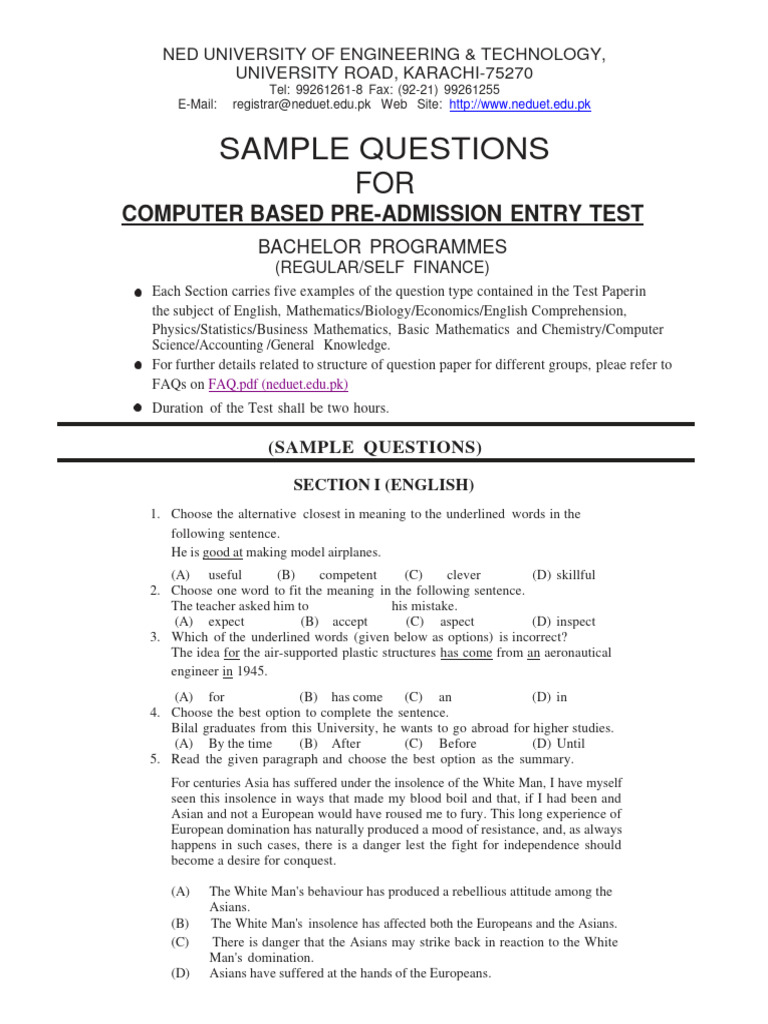 NED sample_test_paper | PDF | Equity (Finance)