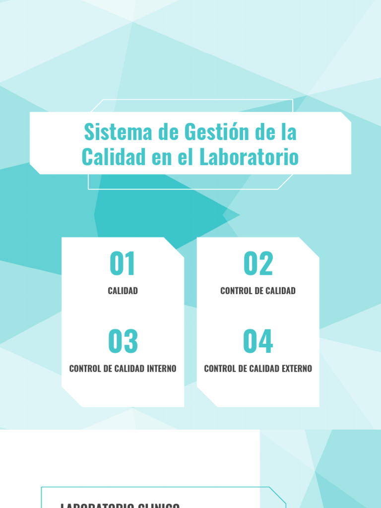 Clase No. 13 Sistema de Gesti n de La Calidad en El Laboratorio | PDF | Calidad (comercial ...
