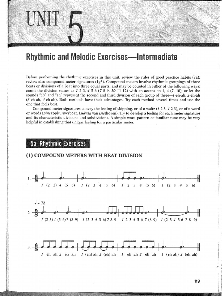 Unit 5 - Rhythmic Exercises | PDF