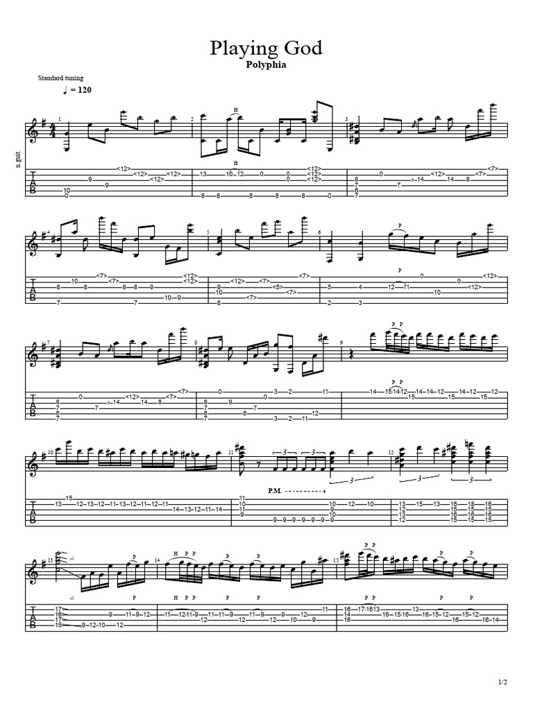 Playing God - Polyphia Tab Guide | PDF