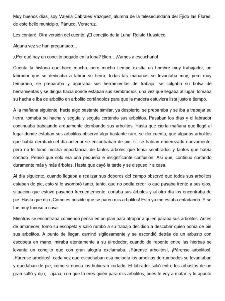 cuento valeria | PDF