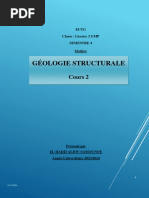 Cours Structurale | PDF | Faille (Géologie) | Géologie