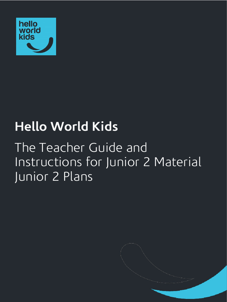 Hello World Kids-Book 2 | PDF | Computer Data Storage | Computer File