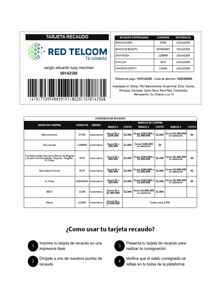 Red Telcom 2024 | PDF | Servicios financieros | Bancos