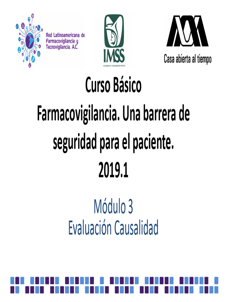 MÃ Dulo 3 EvaluaciÃ N Causalidad | PDF | Medicamentos con receta | Evaluación