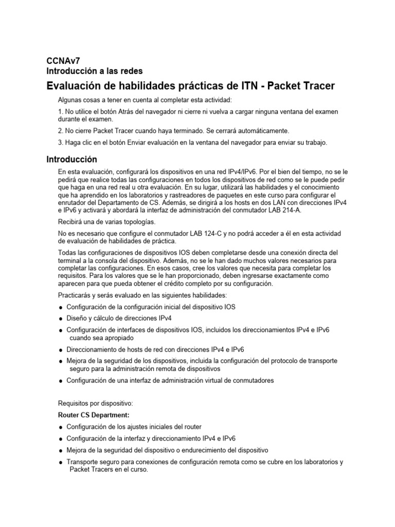 CCNAv 7 | PDF | Enrutador (Computación) | Yo Pv6
