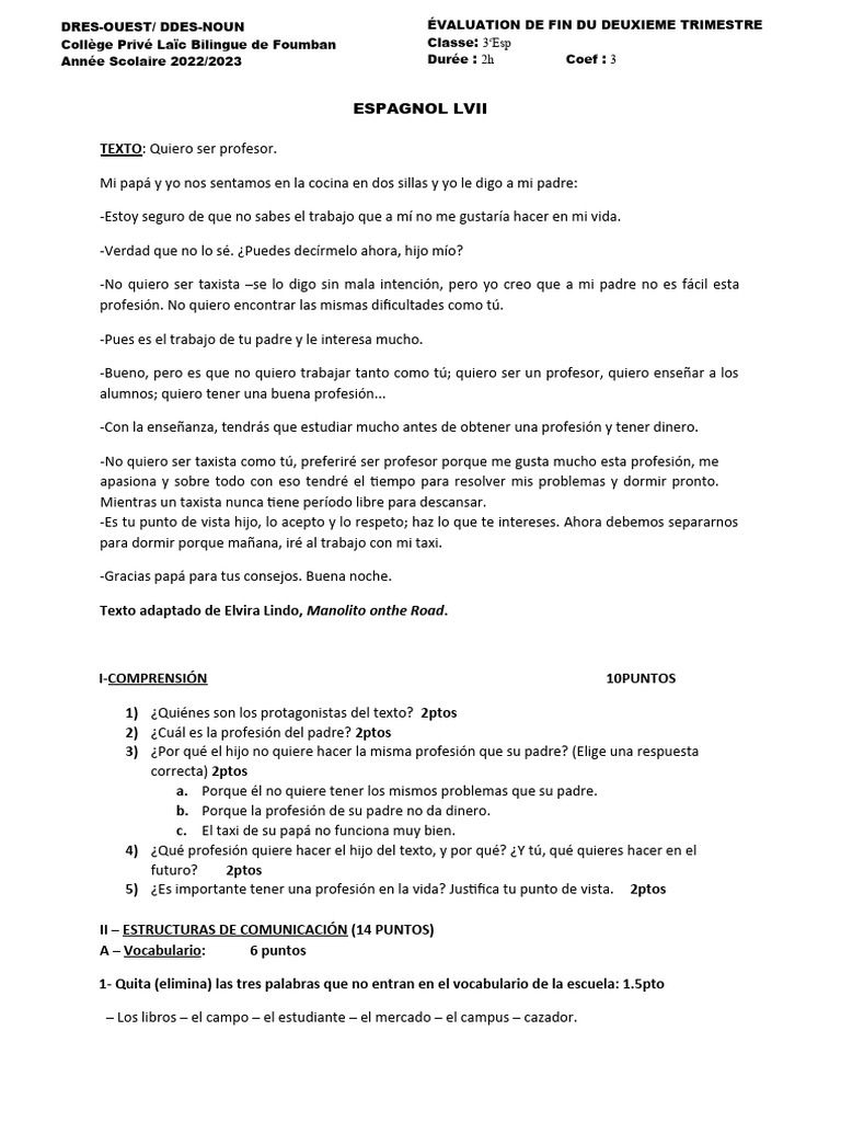 3 Eme Esp | PDF | Lingüística