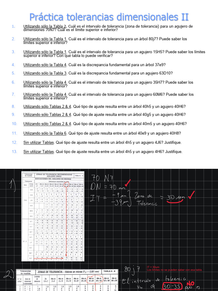 Practica Tolerancias Dimensionales II - Daniel Bernal Argueta | PDF
