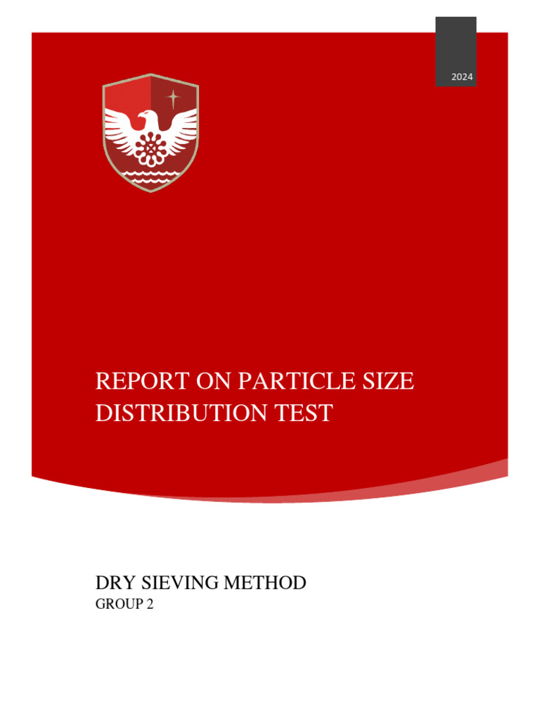 Report On Particle Size Distribution Test Group2 Pdf Earth
