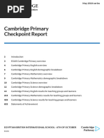 Cambridge Lower Secondary Progession Tests and Checkpoint Performance ...