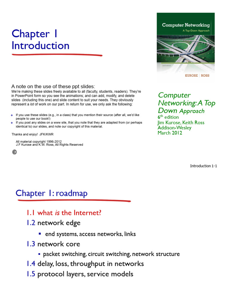 Chapter_1_V6.1.pptx | Download Free PDF | Computer Network | Internet Protocol Suite