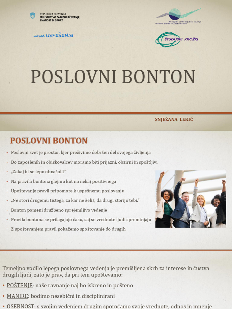 Poslovni Bonton | PDF