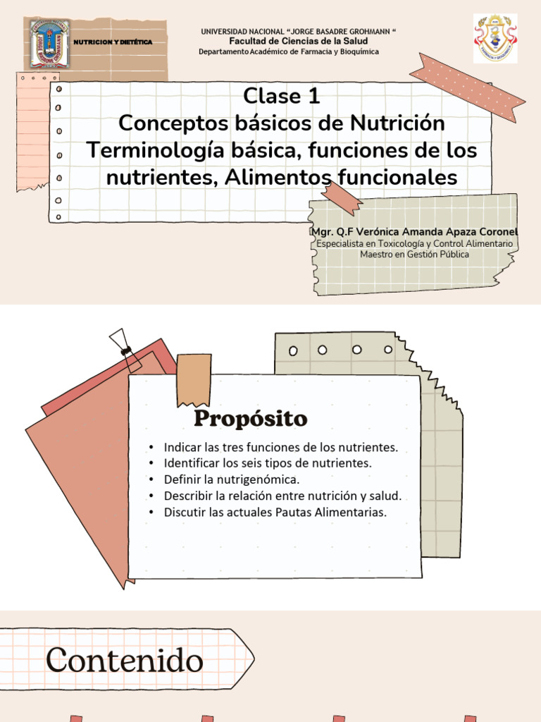 Definición de Nutrientes y Nutrigenómica | PDF | Nutrientes | Alimentos