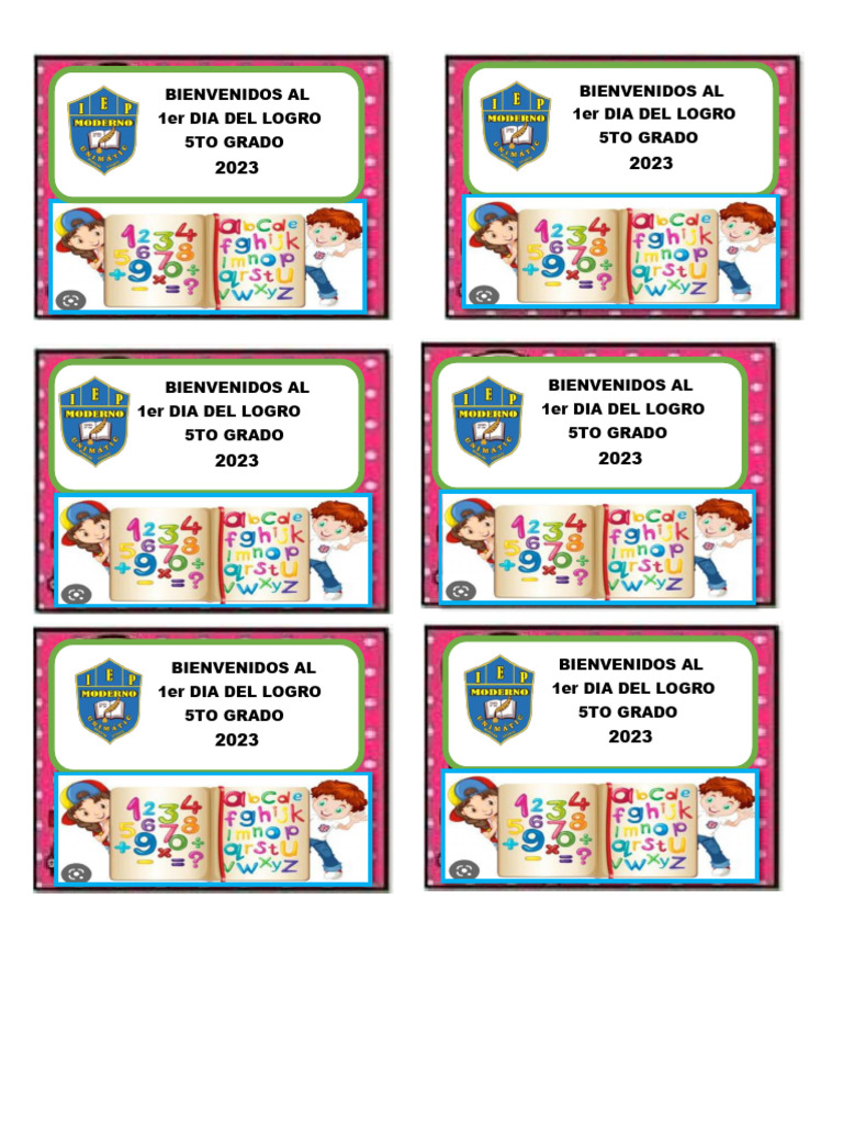 Solapin Del Dia Del Logro | PDF