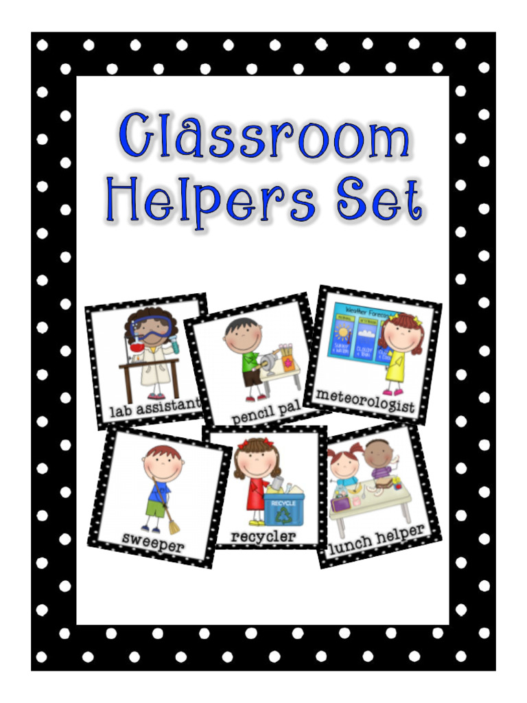 Classroom Helpers Pdf