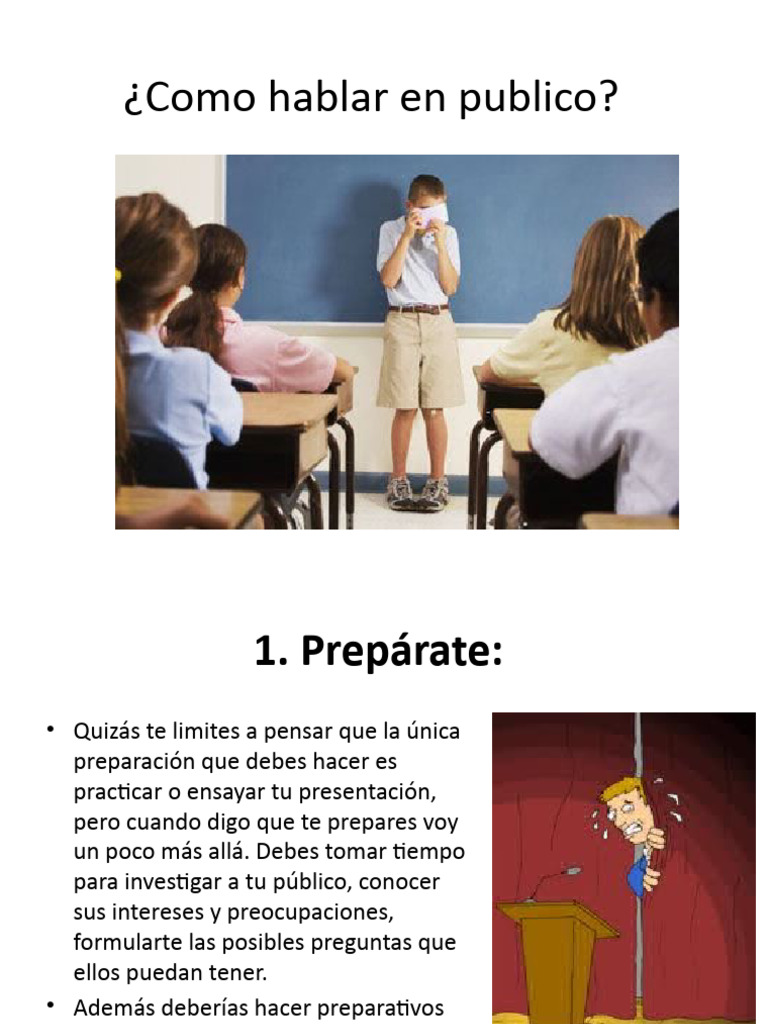 Como Hablar en Publico | PDF