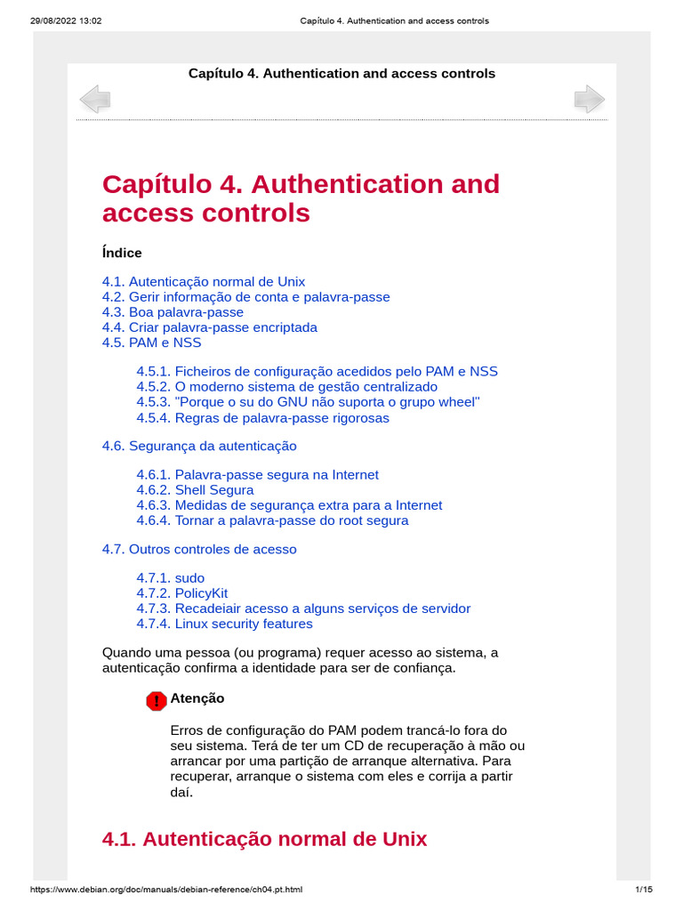 Capítulo 4. Authentication and access controls | PDF | Cápsula segura ...