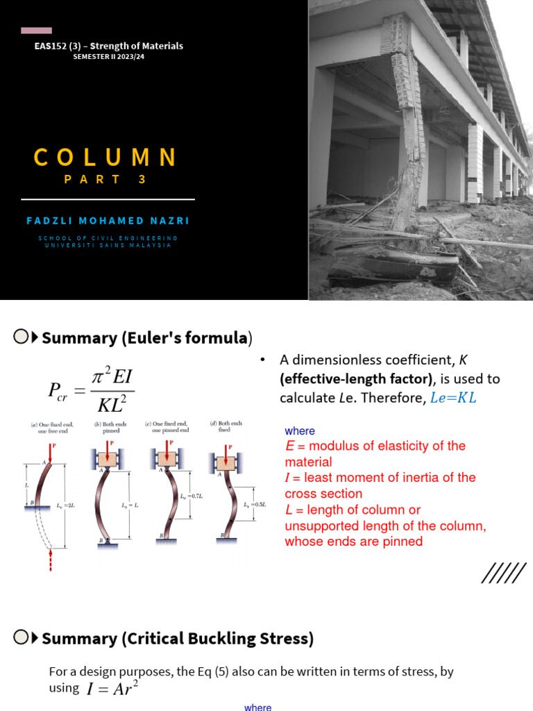 Column Part 3 | Download Free PDF | Buckling | Column