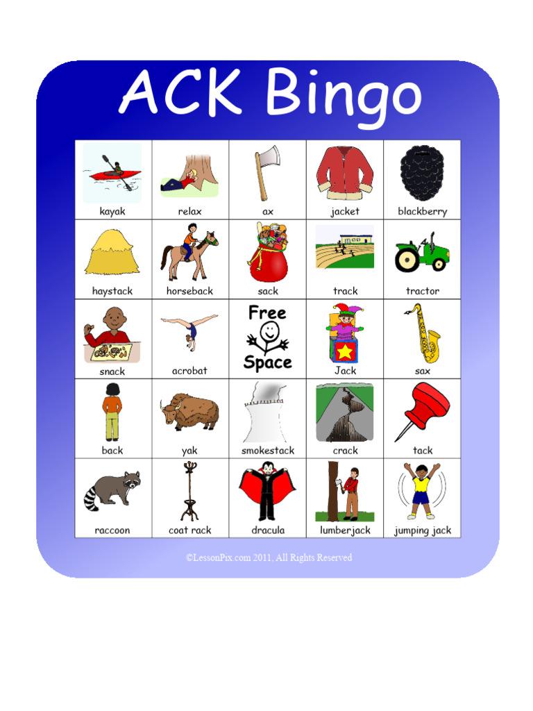 ACK+Bingo Material 199853 | PDF