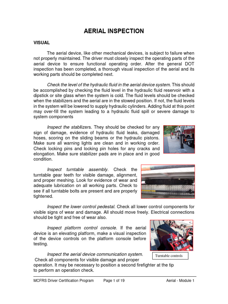 Module 1 - Inspections and Use | PDF | Manual Transmission | Fire Engine