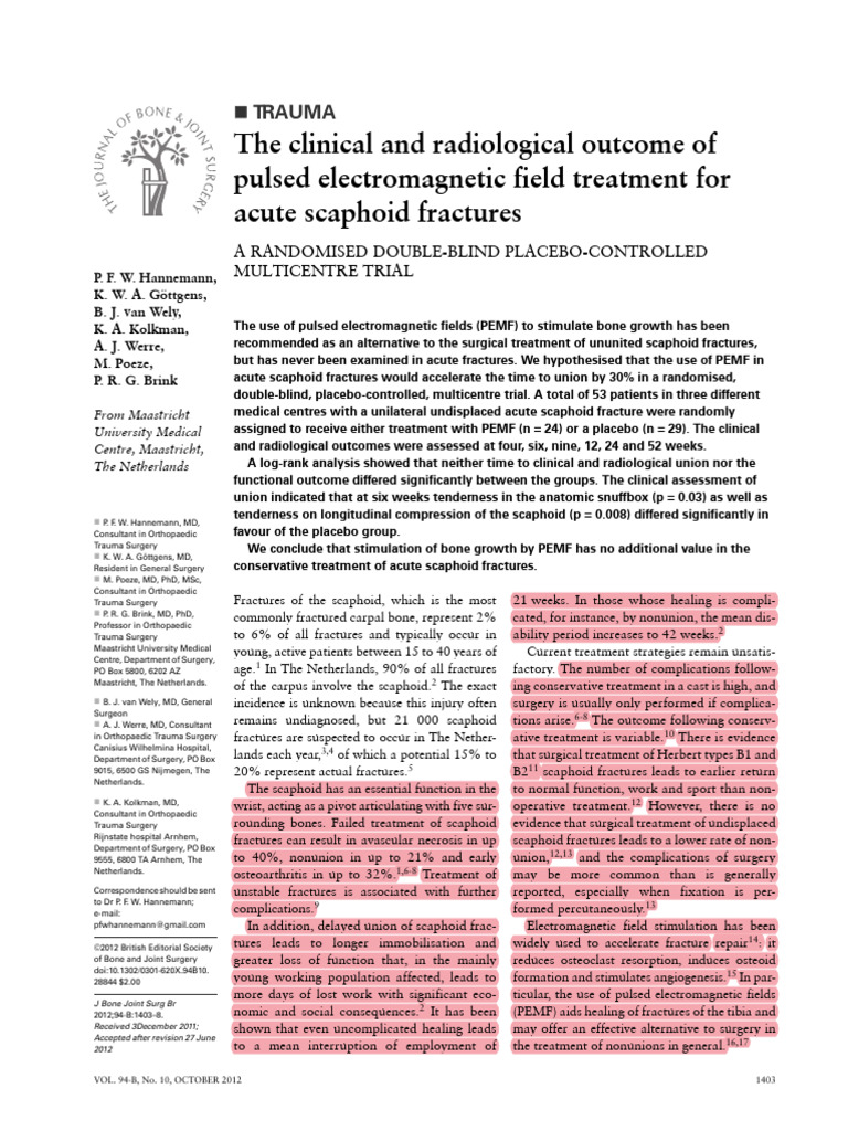 HANNEMANN 2012 - The Clinical and Radiological Outcome of Treatment For ...