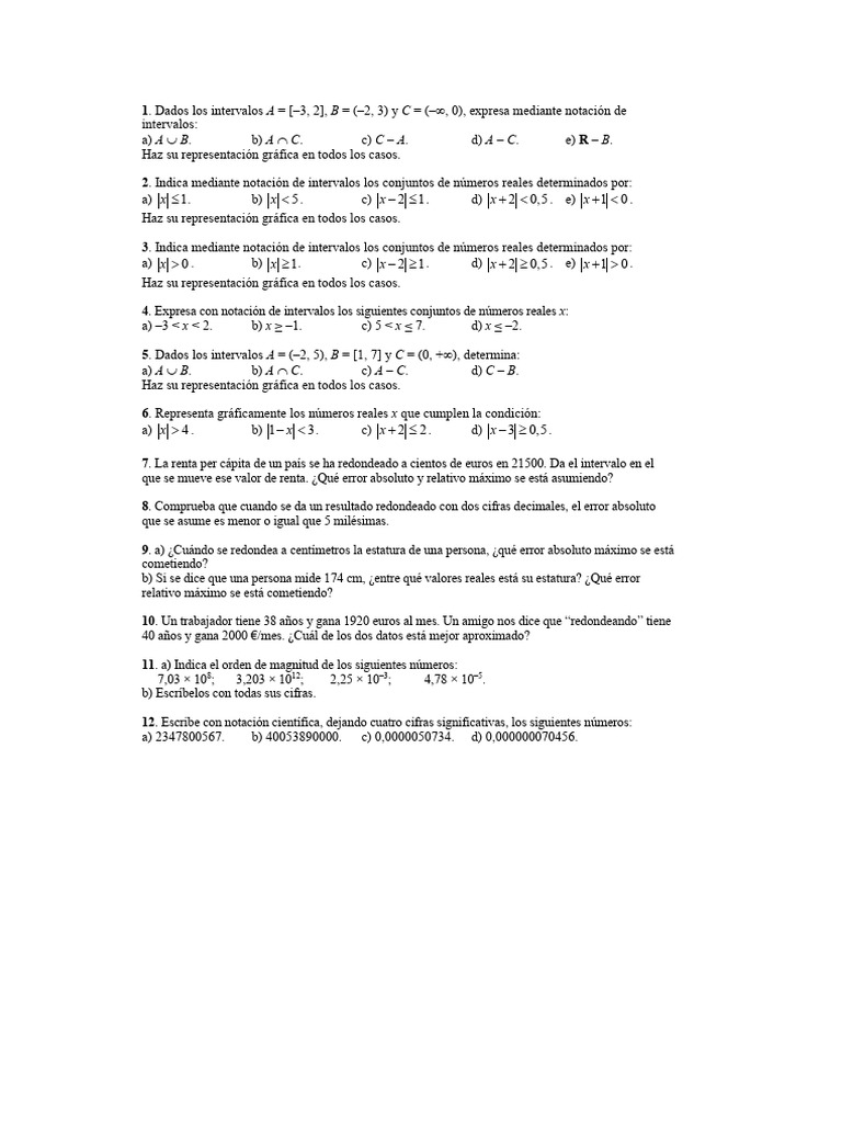Ejercicios de Todo Tipo Matemáticas Ccssi | PDF | Número Real ...