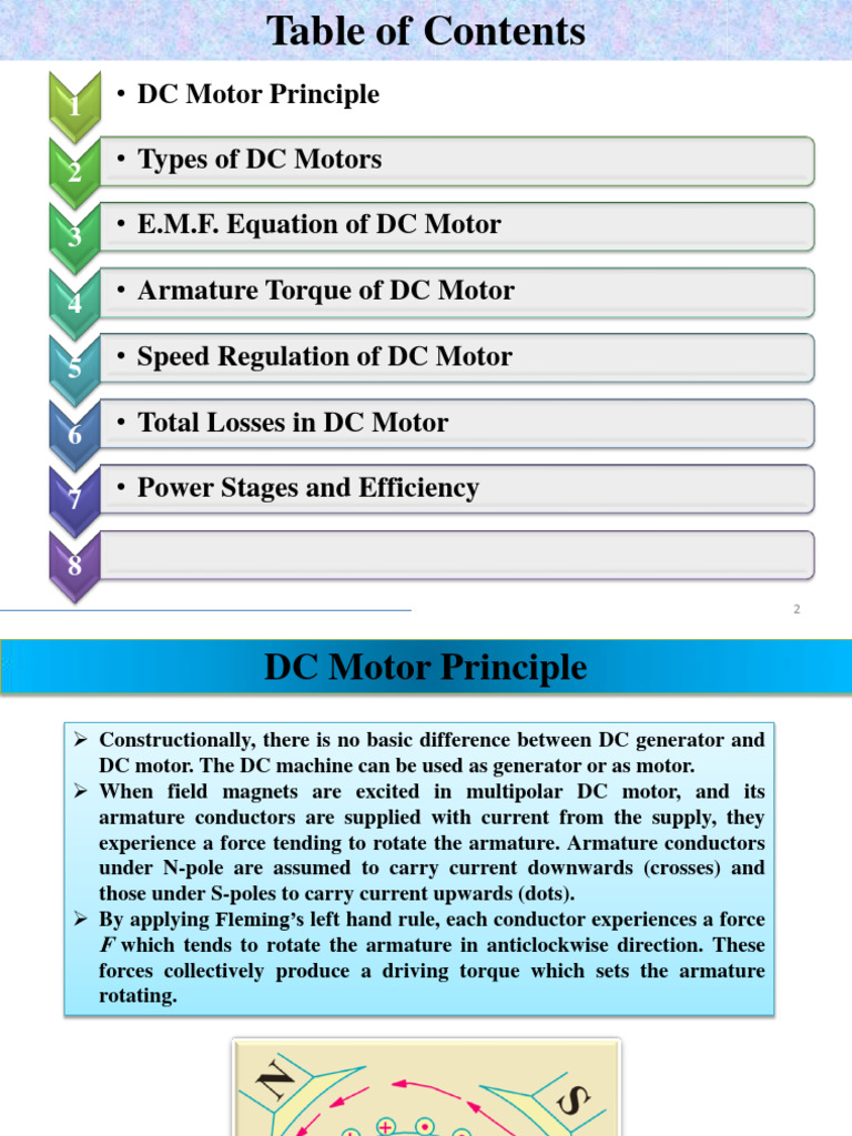 7 DC machimes- DC motors | PDF | Electric Motor | Electric Generator