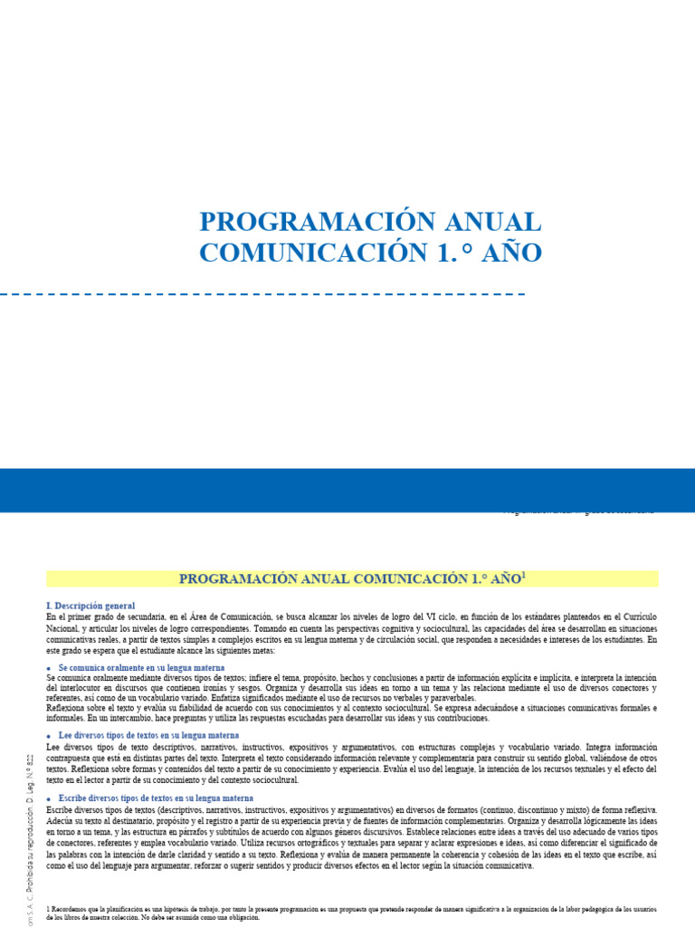 Program 1 - Comunicacion | PDF | Comunicación | Aprendizaje