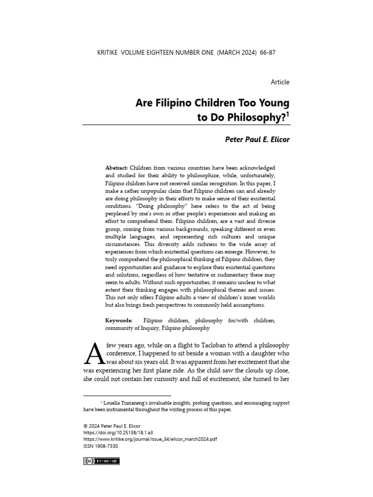 Elicor March2024 | PDF | Thought | Critical Thinking