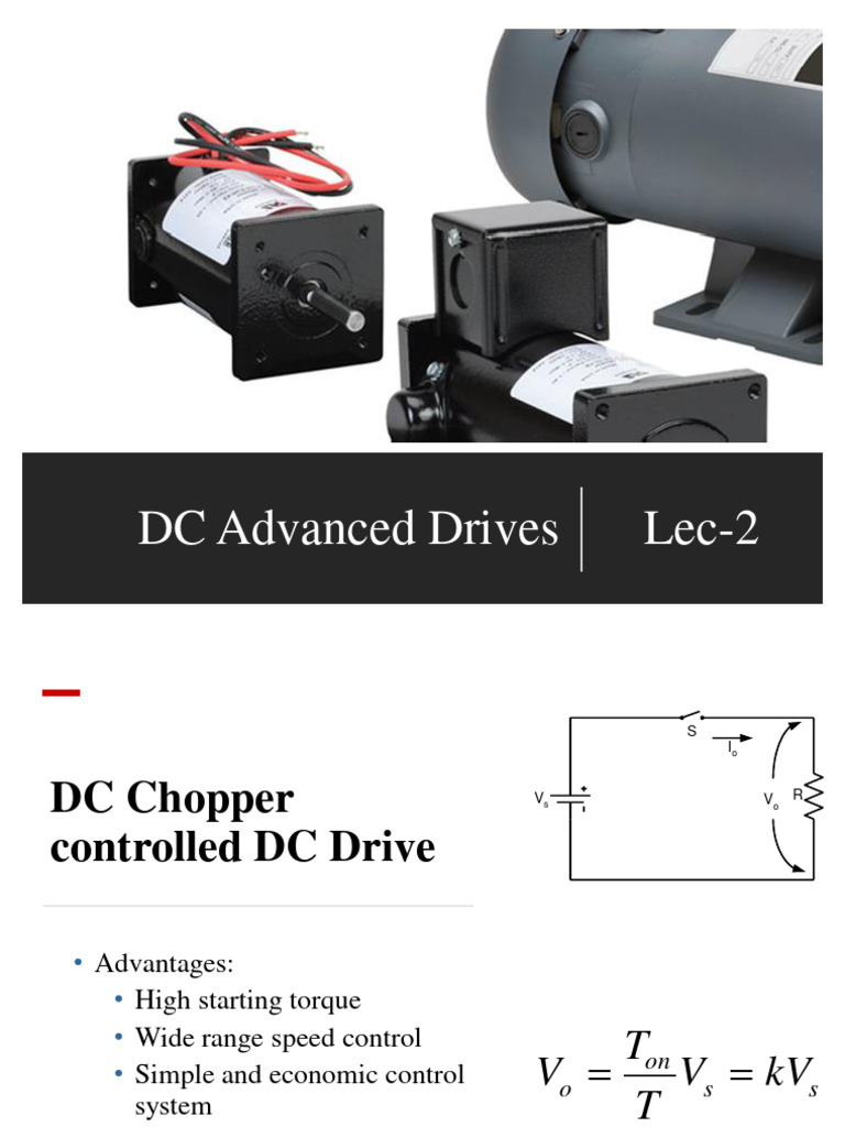 Lecture 2 DC DC Chopper Starting | PDF | Electric Motor | Quantity