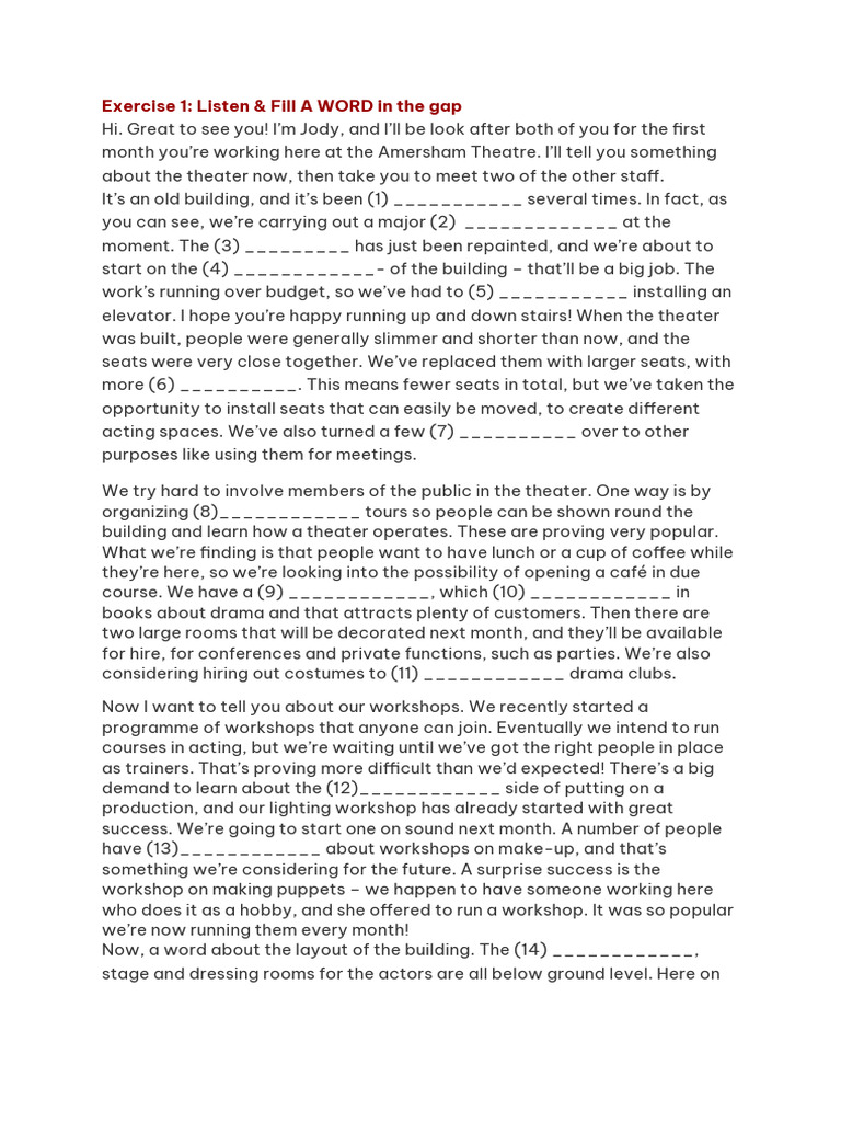 (Ielts Listening) Script Test | PDF | Art