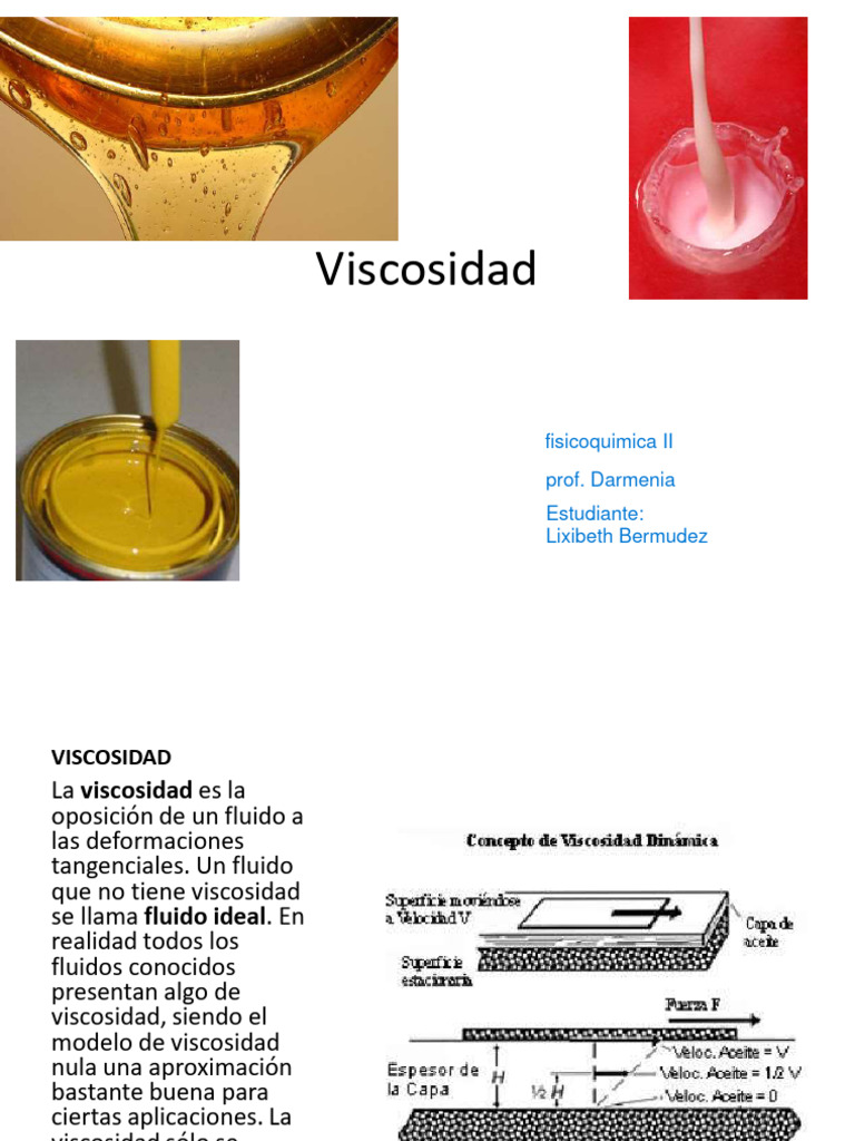 Viscosidad (1) Lixi | PDF | Viscosidad | Ingeniería Química