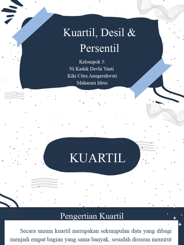 Pengertian Kuartil, Desil, dan Persentil | PDF