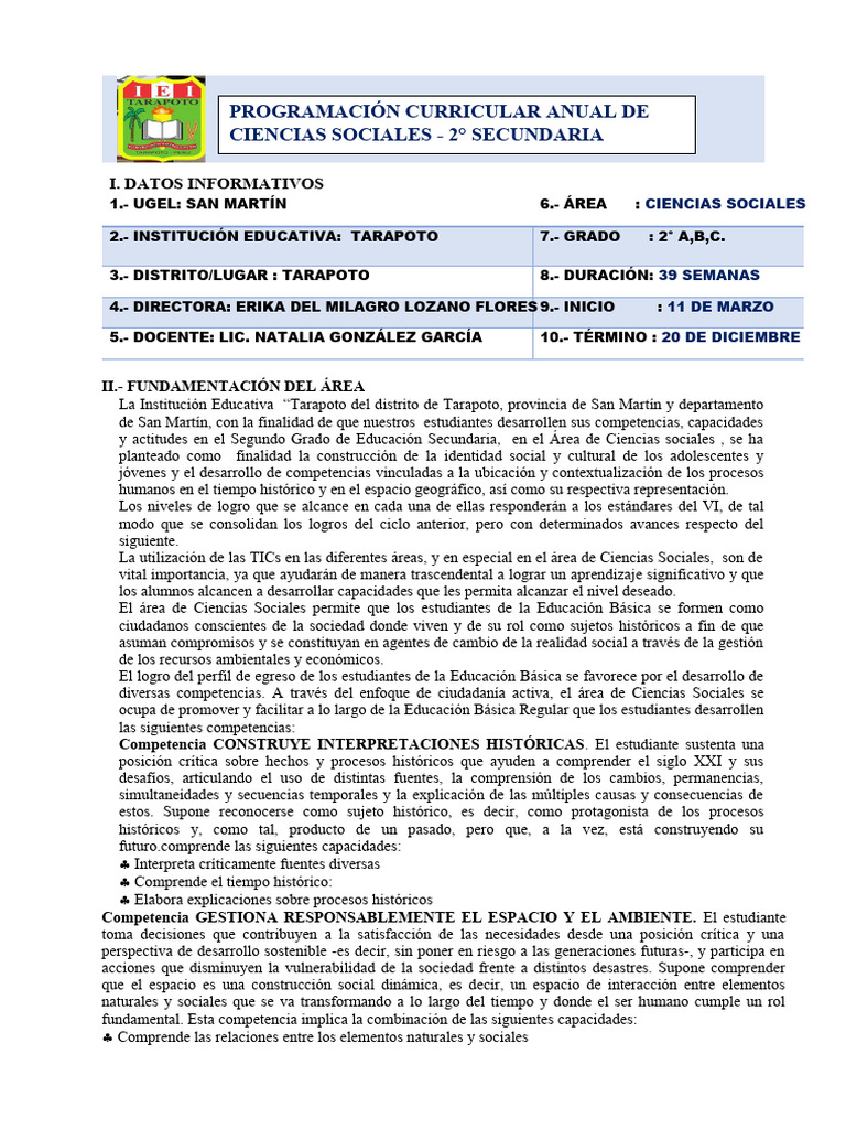 2° Plan Anual CCSS 2024 | PDF | Sociedad | Sustentabilidad