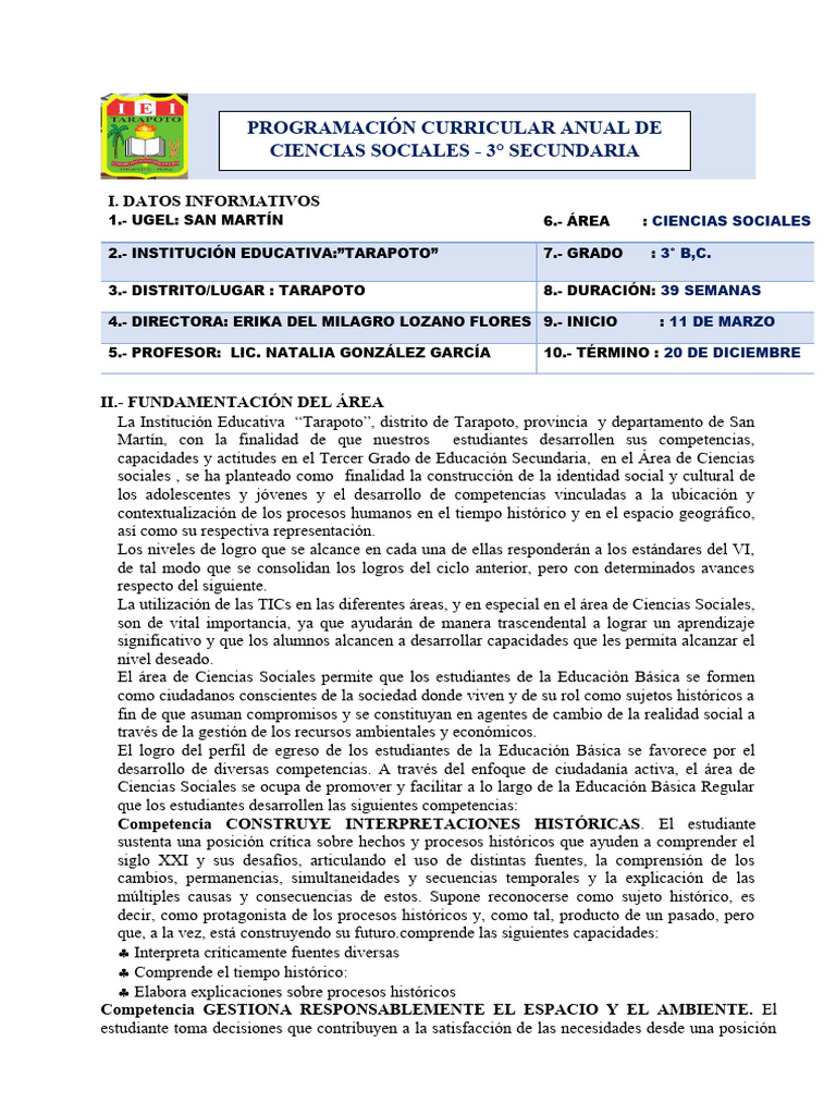 3° Plan Anual CCSS 2024 | PDF | Desarrollo sostenible | Sustentabilidad