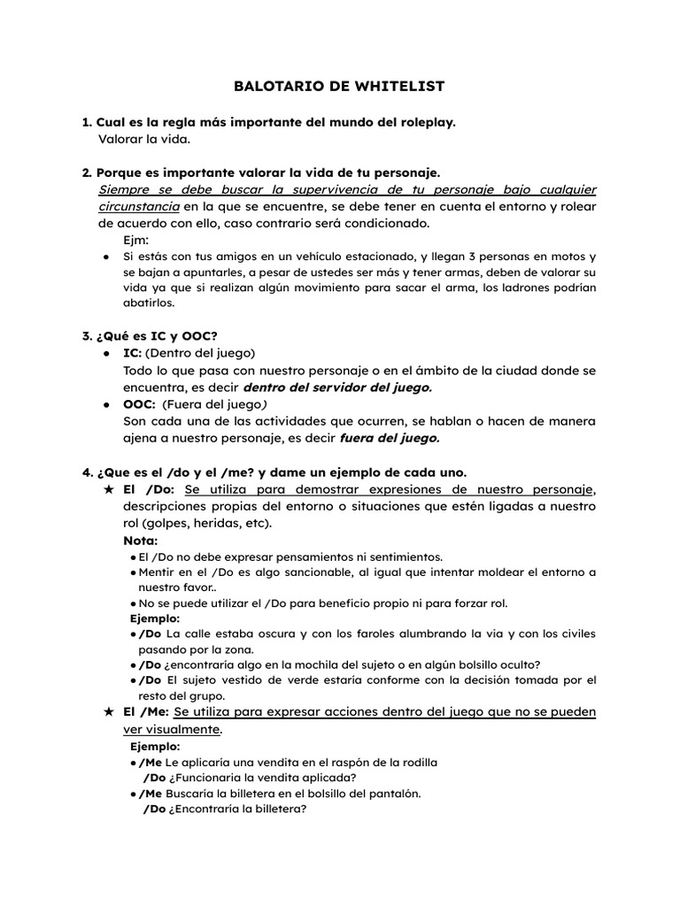 BALOTARIO DE WHITELIST | PDF