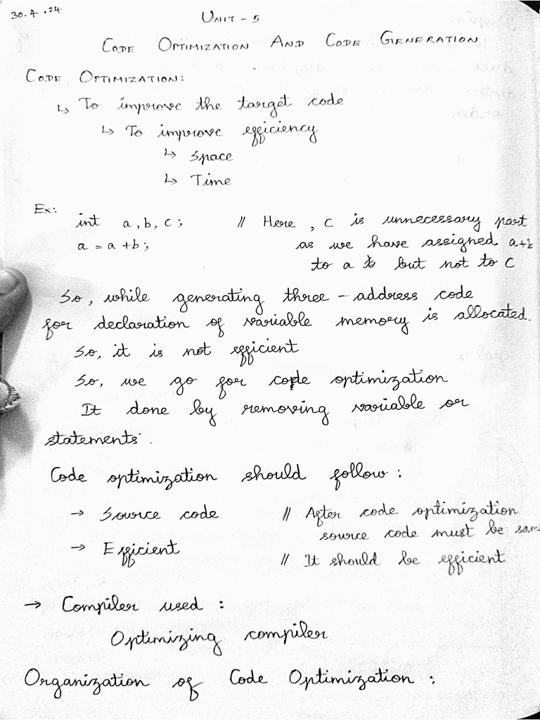 Unit 5 Compiler Design | PDF