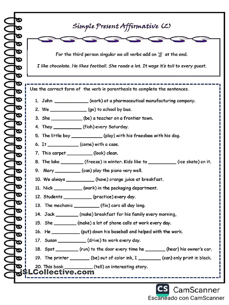 Present Simple Elementary - 240318 - 075100 | PDF
